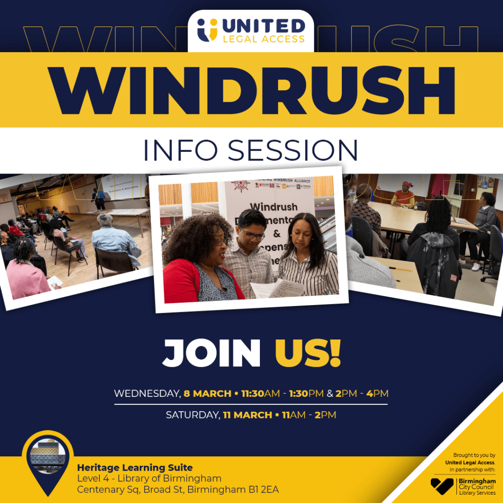 Windrush Compensation Claim Help and Support | United Legal Access